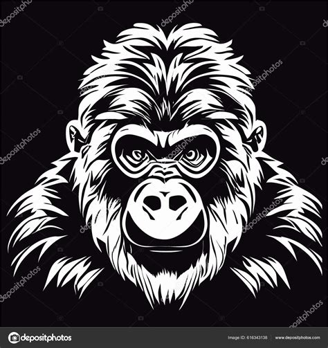Ape Face Vector