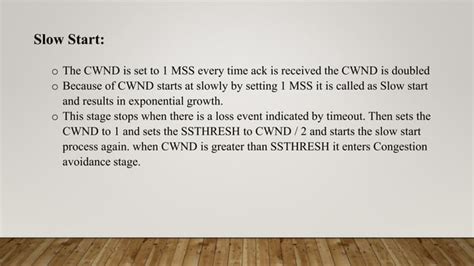 Congestion Avoidancepptx Computer Networking Computing