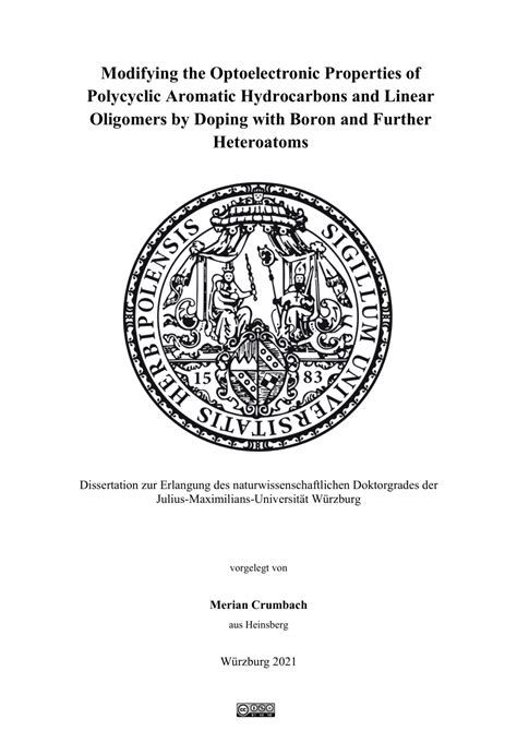 Pdf Modifying The Optoelectronic Properties Of Polycyclic Aromatic