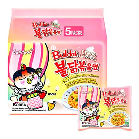 Samyang Buldak Hot Chicken Flavor Ramen Cream Carbonara 5x135g Etsy
