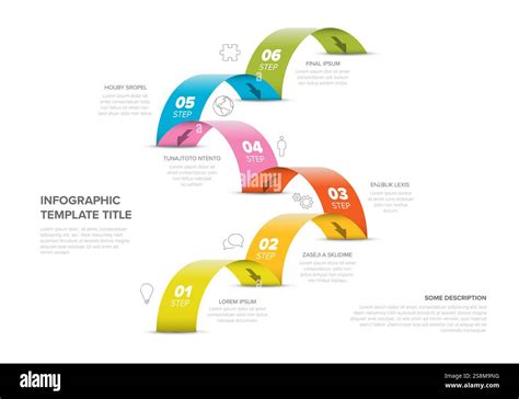 This Infographic Image Displays A Six Step Process With Vibrant