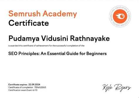 Pudamya Vidusini Rathnayake On Linkedin Semrushacademy
