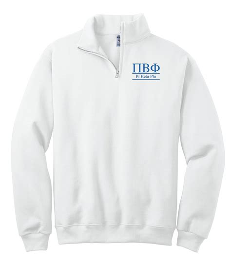 Pi Beta Phi Custom Greek Quarter Zip Etsy