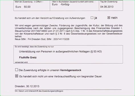 Ungewöhnlich Spendenbescheinigung Gemeinnütziger Verein Vorlage