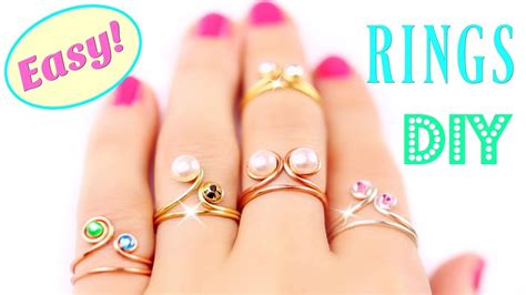 5 Diy Rings Easy And Adjustable How To Make A Ring Easy Diy Rings