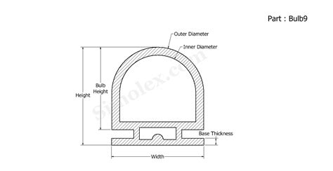 Silicone Bulb Seals Extruded Door Seals Weather Stripping