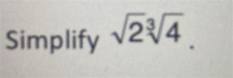Solved Simplify 234