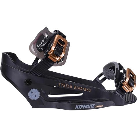 Hyperlite System Lowback Wakeboard Binding Black 2024