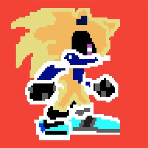 Pixilart Glitched Sonic By Shadow Logan