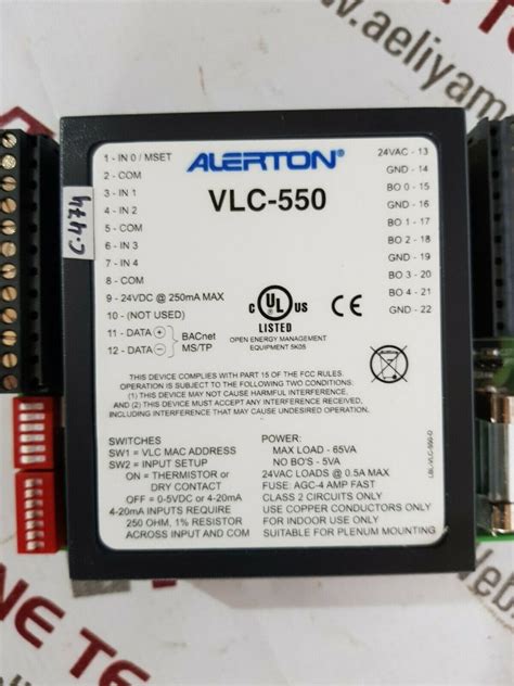 Alerton Bactalk Vlc 550 Aeliya Marine Tech