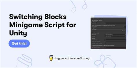 Switching Blocks Minigame Script For Unity Buymeacoffee