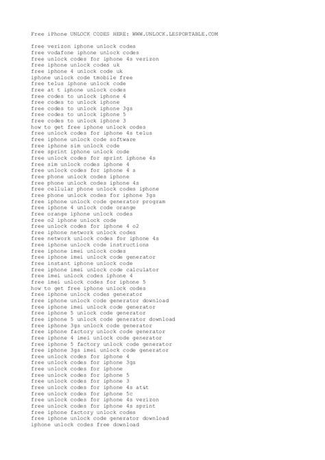 Free Sprint Iphone 5c Unlock Code Firmrenew