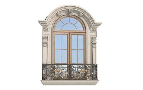Classical Forged Fence Arc Frame Window 3d Model Cgtrader