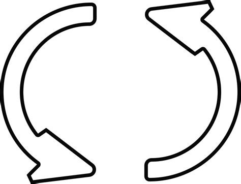 Line Vector Icon Loading Refresh Outline Vector Icon On White Background Vector Art