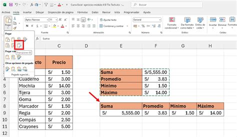 Tipos De Pegado Especial En Excel Tipos De Pegado Especial En Excel