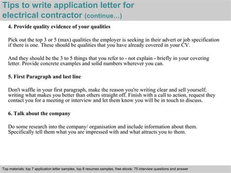 Electrical Contractor Application Letter Ppt