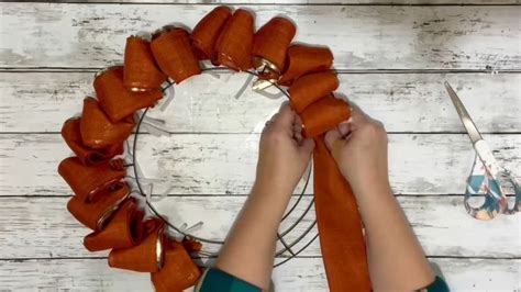 Fall Ribbon Wreath Tutorial