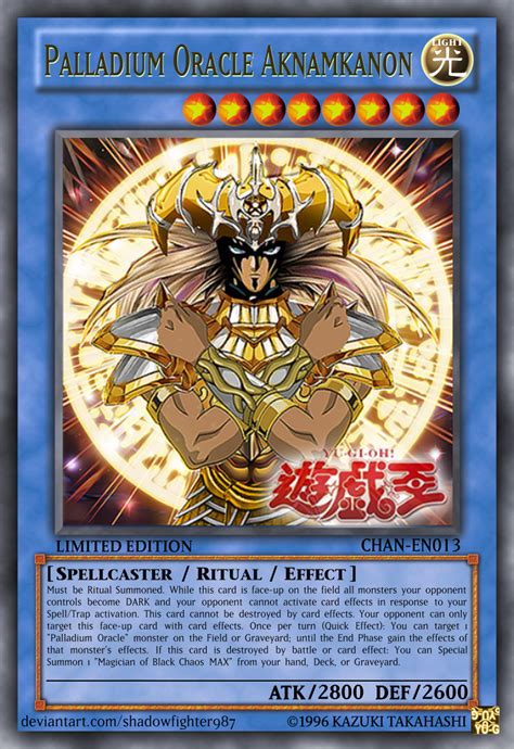 Palladium Oracle Aknamkanon Custom Yugioh Cards Yugioh Dragon Cards