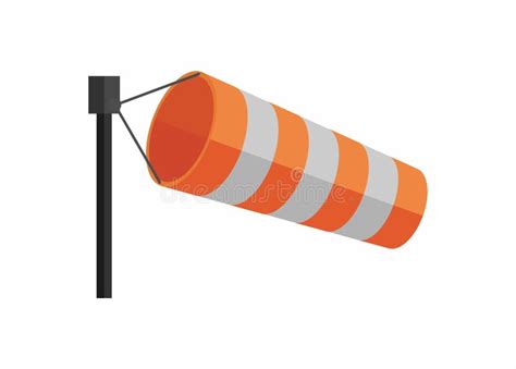 Wind Sock Simple Flat Illustration Stock Vector Illustration Of