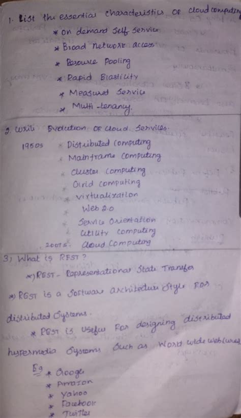 Cc 2marks Green Computing Notes 1 List Th Essertial Ehanacteistio