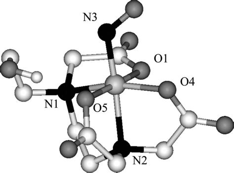 Optimized Structure Of The [co L1 No ] Complex Obtained From Ab Initio