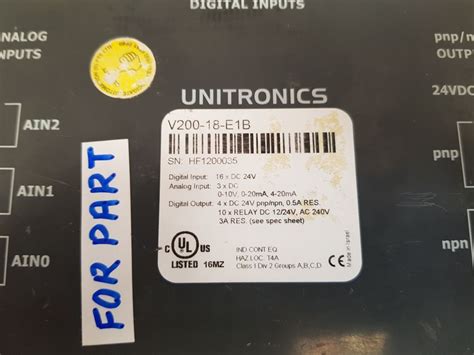 unitronics v200 18 e1b snap in i o modules aeliya marine