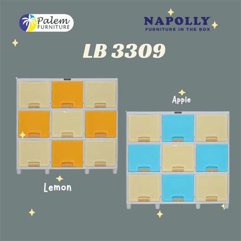 Jual LOCKER BOX NAPOLLY LB LEMARI PAKAIAN PLASTIK PINTU LEMARI PAKAIAN NAPOLLY