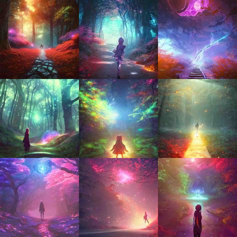 Twisted Pathways Magical Cosmic Path In The Middle Of A Universe Arthub Ai