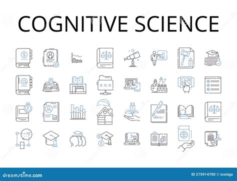 Linguistic Line Vector Icons And Signs Grammar Semantics Syntax Morphology Phonetics