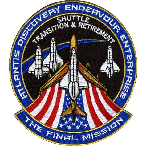 The Final Mission Shuttle Tandr Space Patches
