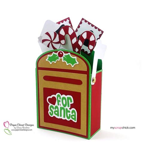 Christmas Candy Mailbox Box Card My Scrap Chick