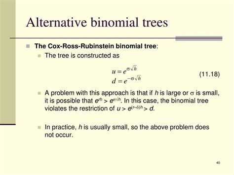 Ppt Chapter 11 Binomial Option Pricing Ii Powerpoint Presentation