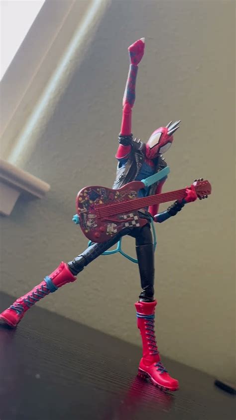 Posing Marvel Legends Spider Punk Posing Spiderman Figure