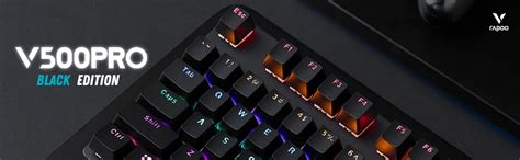 RAPOO V500 PRO Full Size RGB Mechanical USB A Gaming Keyboard Rhythm