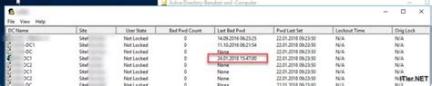 Active Directory Nutzer wird ständig gesperrt Grund feststellen AD