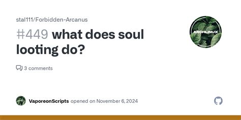 What Does Soul Looting Do · Issue 449 · Stal111forbidden Arcanus