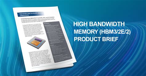 High Bandwidth Memory Hbm32e2 Product Brief Alphawave Semi