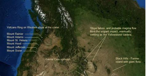 Earth Epochs 600 Mile Wide Impact Crater In The Pacific Nw Caused The