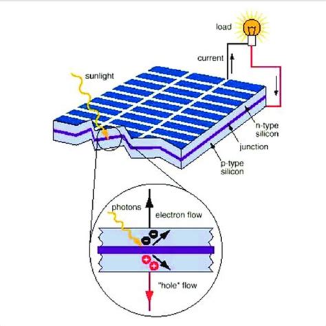 Schematic Of The Basic Structure Of A Silicon Solar Cell Adapted From