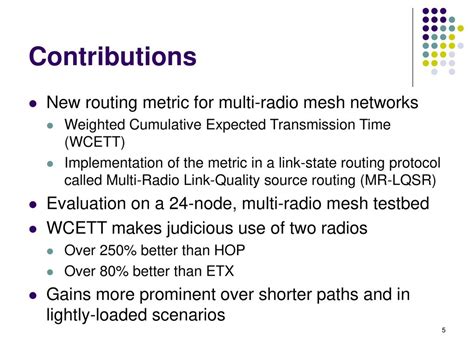 Routing In Multi Radio Multi Hop Wireless Mesh Networks Ppt Download