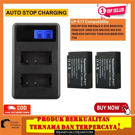 Jual Kingma Paket Complete Battery Batere Baterai Charger Set Lp E17