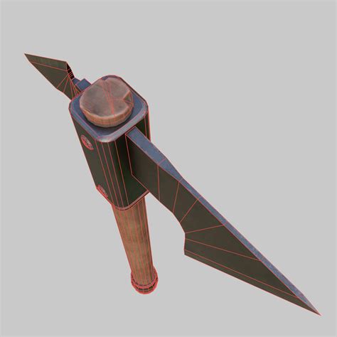 Warrior Axe 3d Model By Simple3d