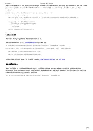 How We Hash Passwords PDF