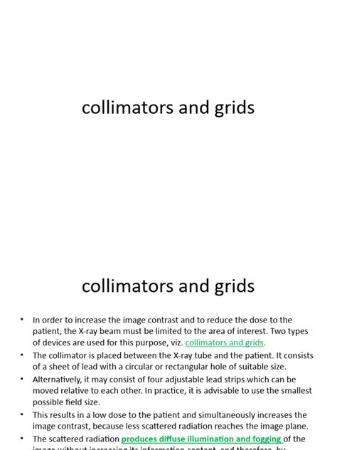 X Ray Grids And Films Pdf X Ray Fluorescence