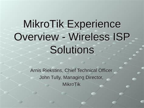 PPT Mikrotik Overview DOKUMEN TIPS