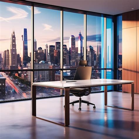 Premium Photo A Modern Luxury Office Room Ai Generated