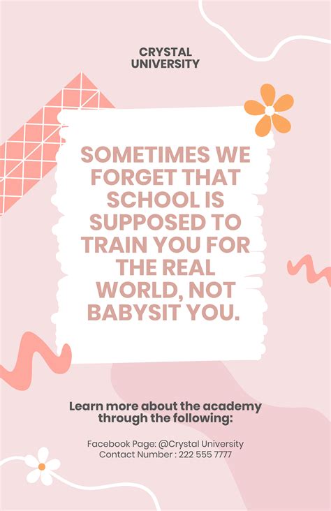 Simple Classroom Poster Template Edit Online And Download Example