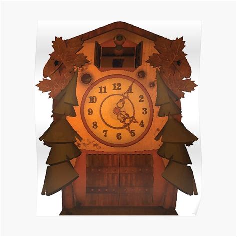 Inscryption Puzzle Clock Poster By Spamton Funny Redbubble