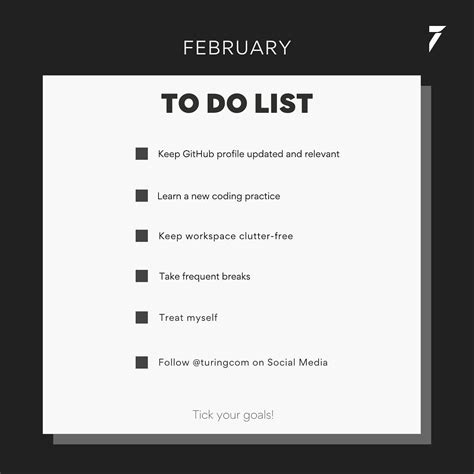 Turing The Second Month Of 2021 Is Upon Us 🗒️ Use This Handy To Do