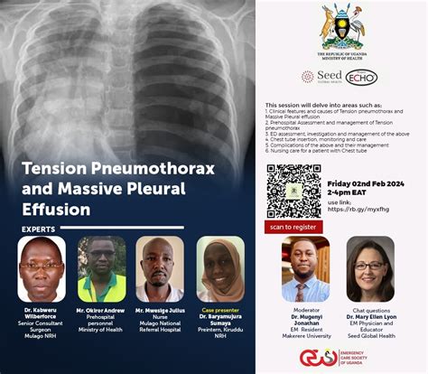 Tension Pneumothorax And Massive Pleural Effusion Moh Ems Echo